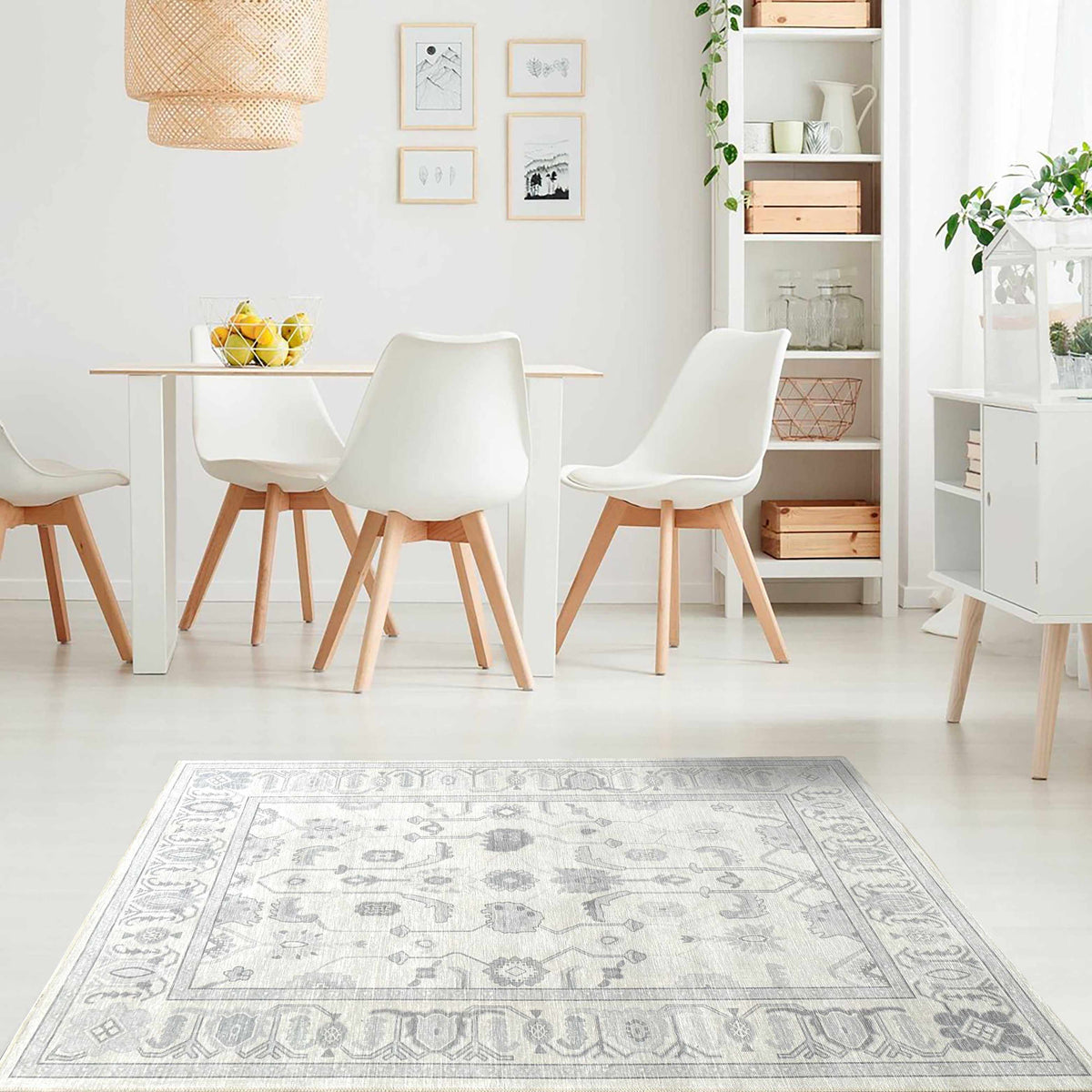 Gray and Silver Rugs - Stylish Washable Area & Runner Rugs – fame