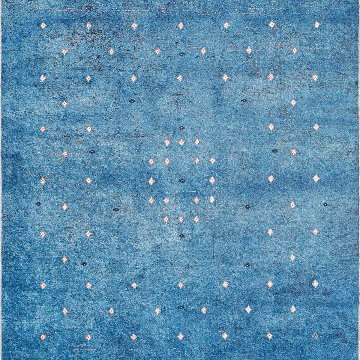 Ouri Turkish Oushak Blue Rug – fame